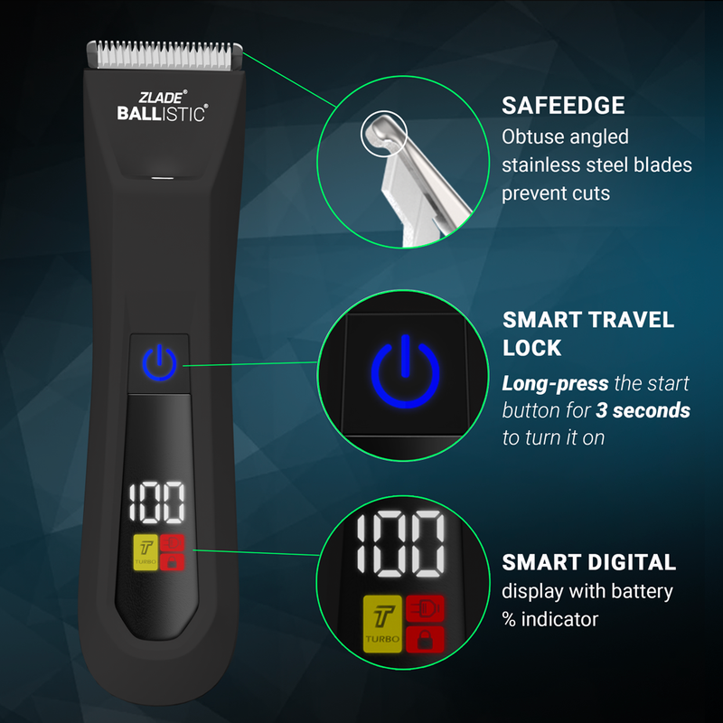 Zlade Ballistic PRO Full Body Trimmer + 2 Extra Blades