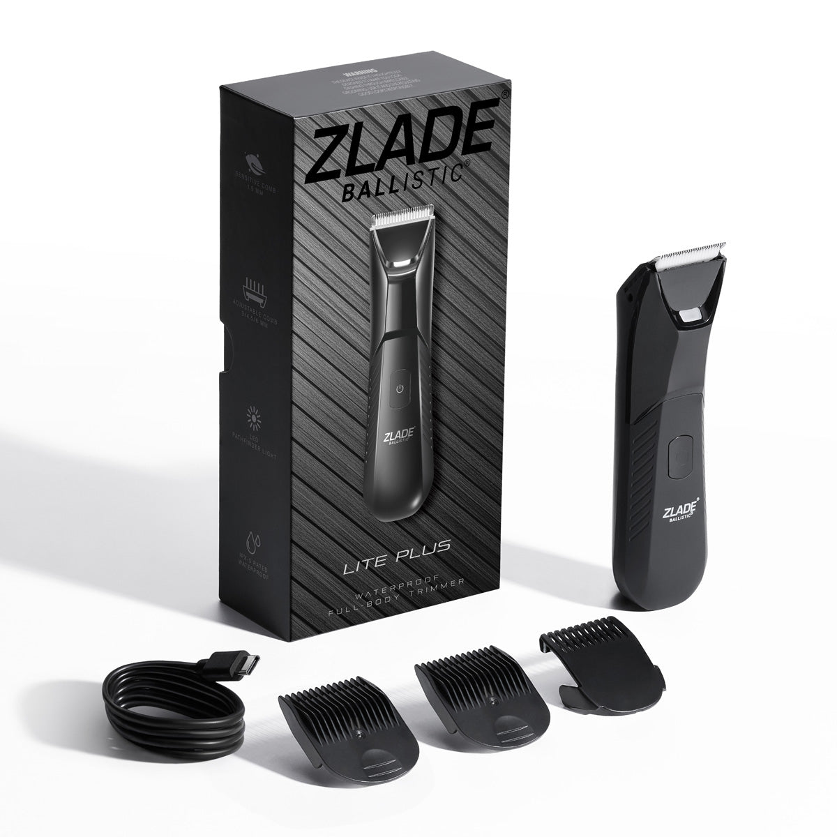 Zlade Ballistic Lite Plus — Full Body, Balls Trimmer for Men